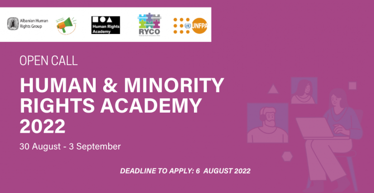 Open Call: “Human & Minority Rights Academy 2022” – Regional Youth ...