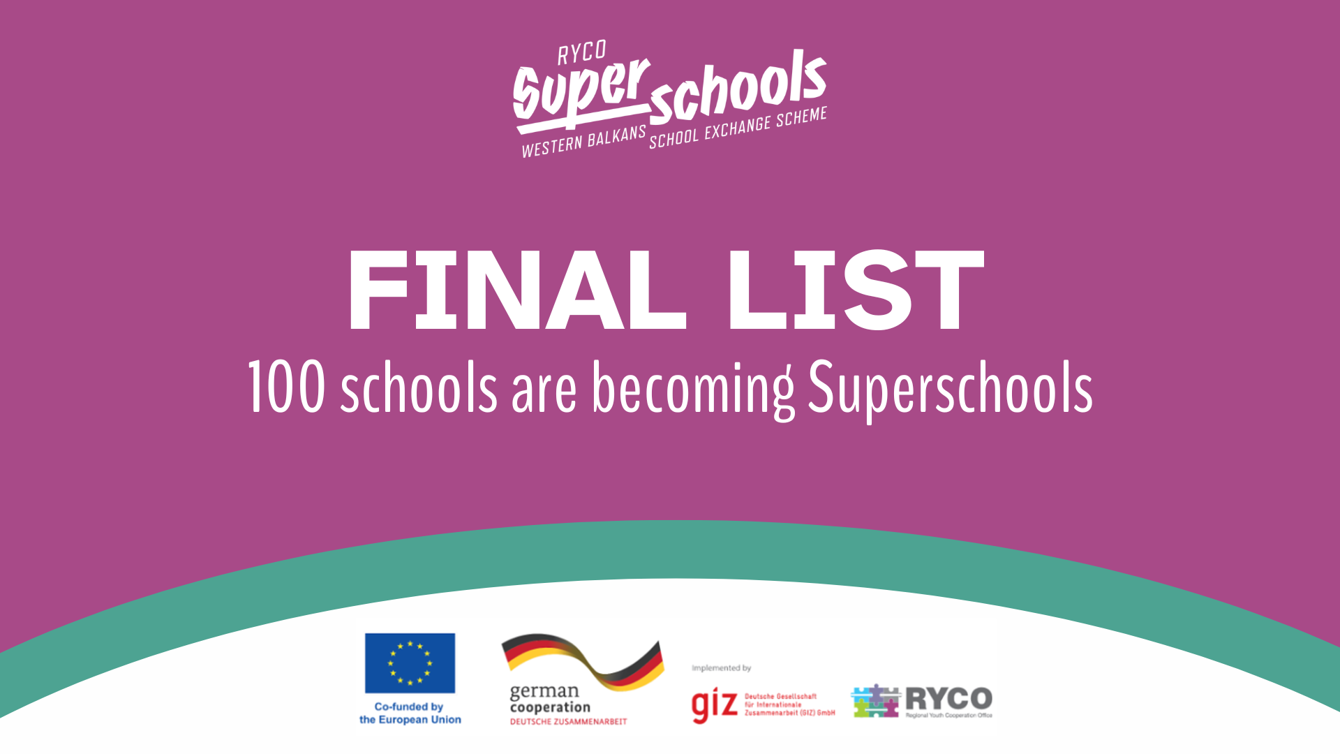 Schools from the region are becoming Superschools: RYCO Announces Final ...