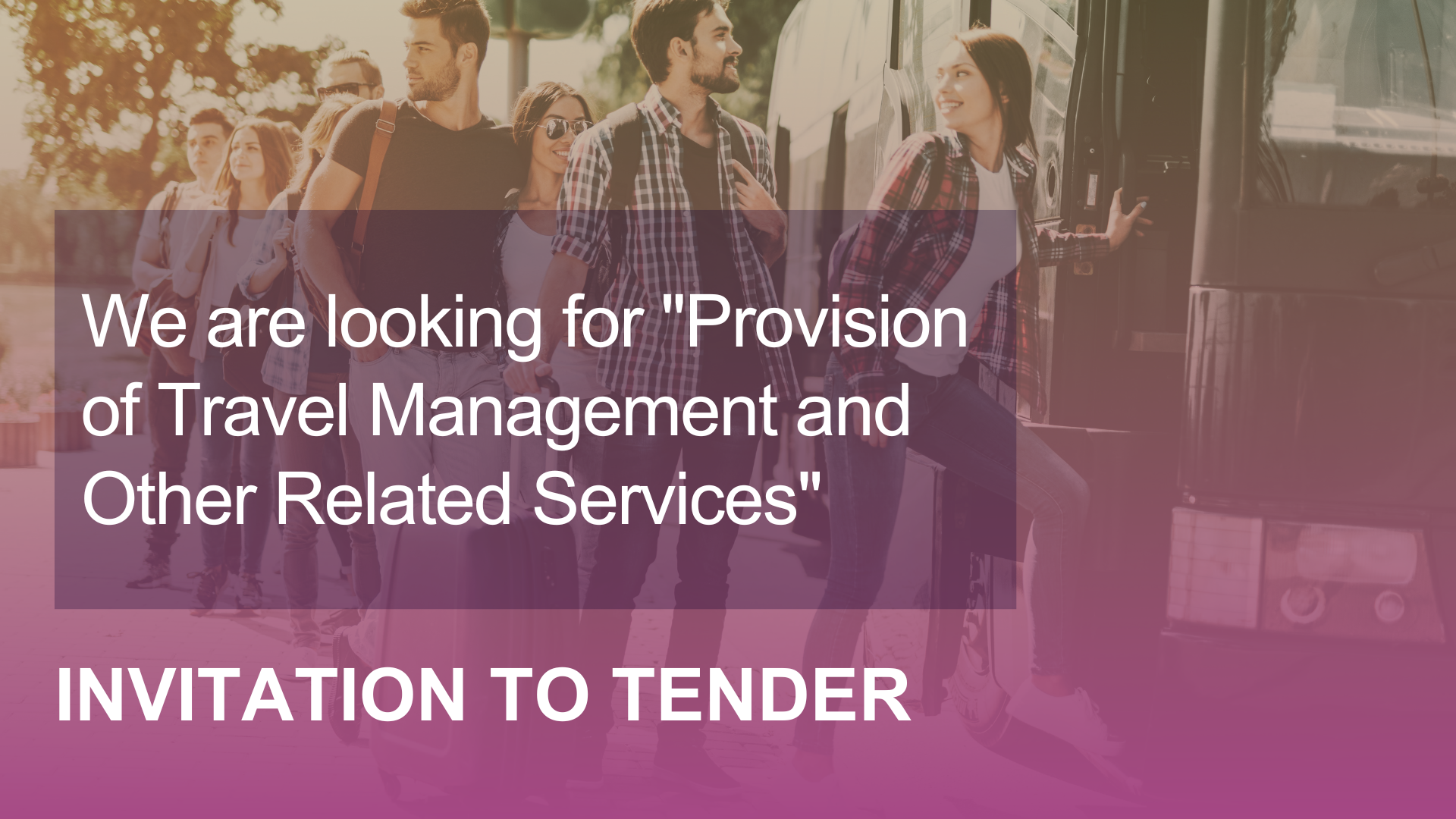 Invitation to Tender for the Provision of Travel Management and other ...