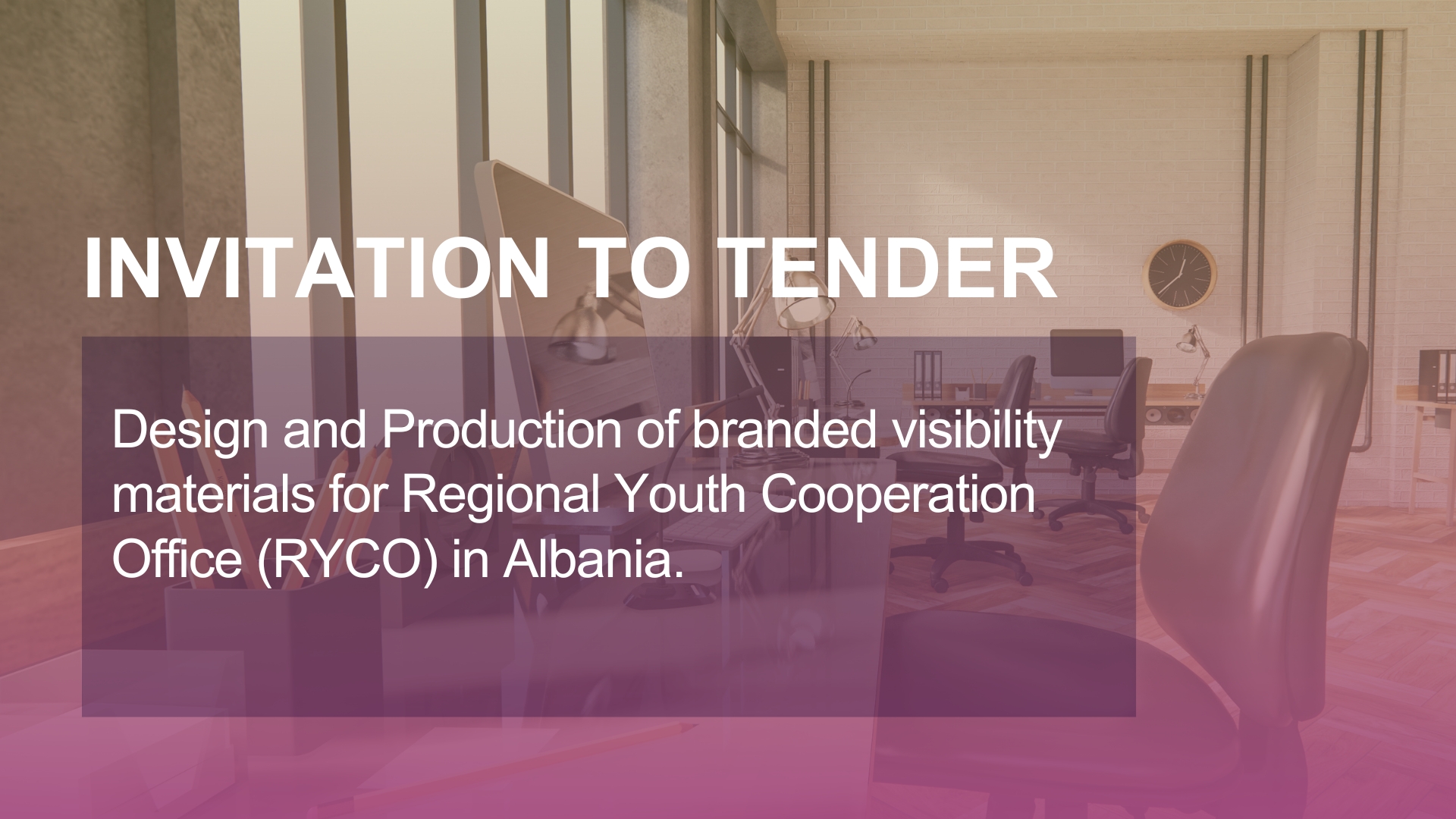 Invitation to Tender for Production and Design of branded visibility ...