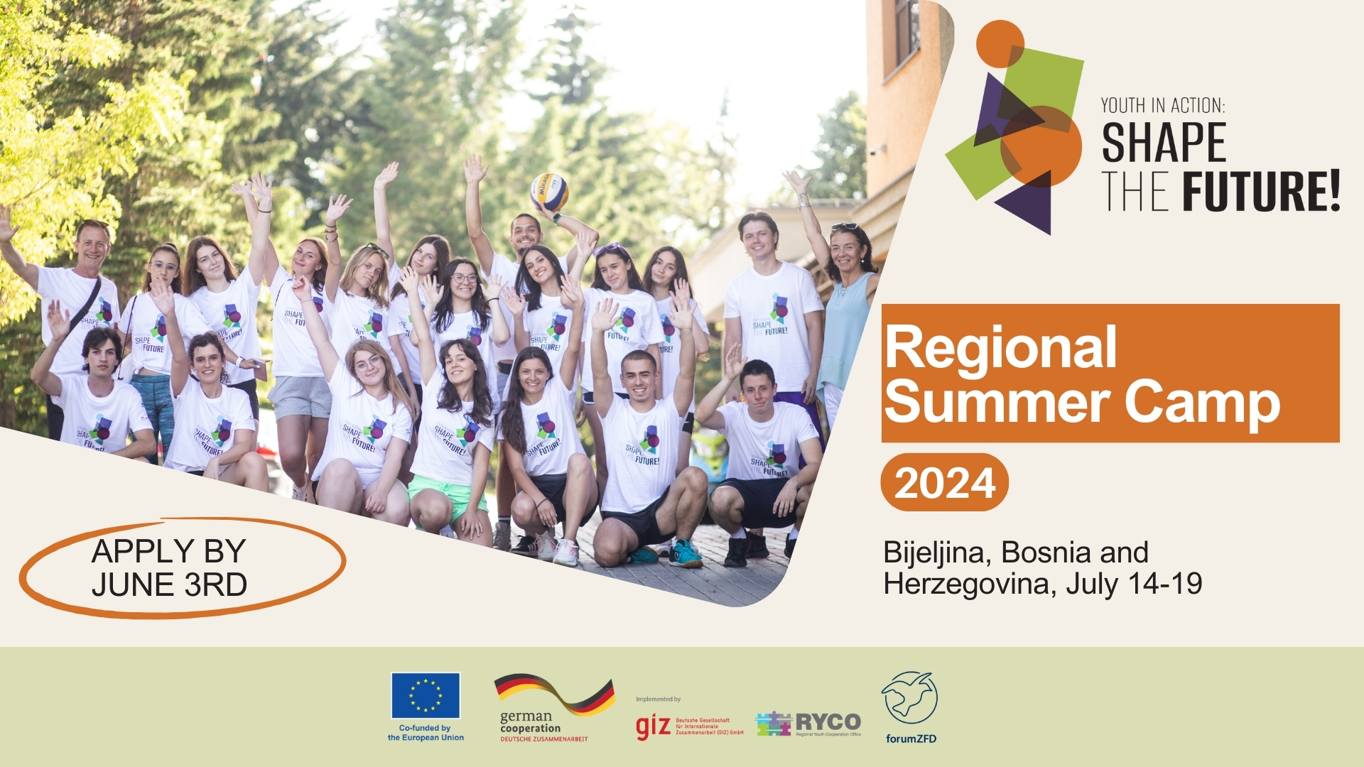 Open Call for Participants: Regional Summer Camp “Youth in Action: SHAPE THE FUTURE 2024 ...