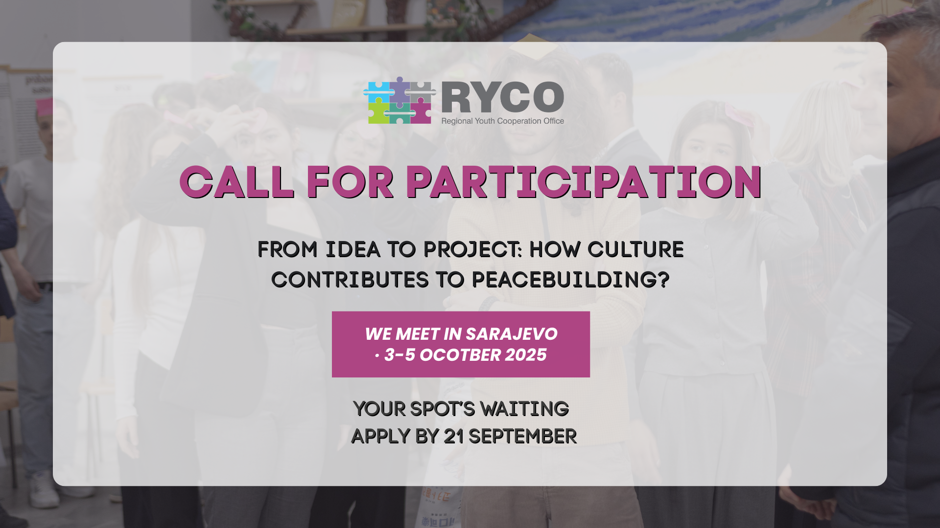 OPEN CALL – Local Workshop for Artists and Cultural Practitioners in Bosnia and Herzegovina ...