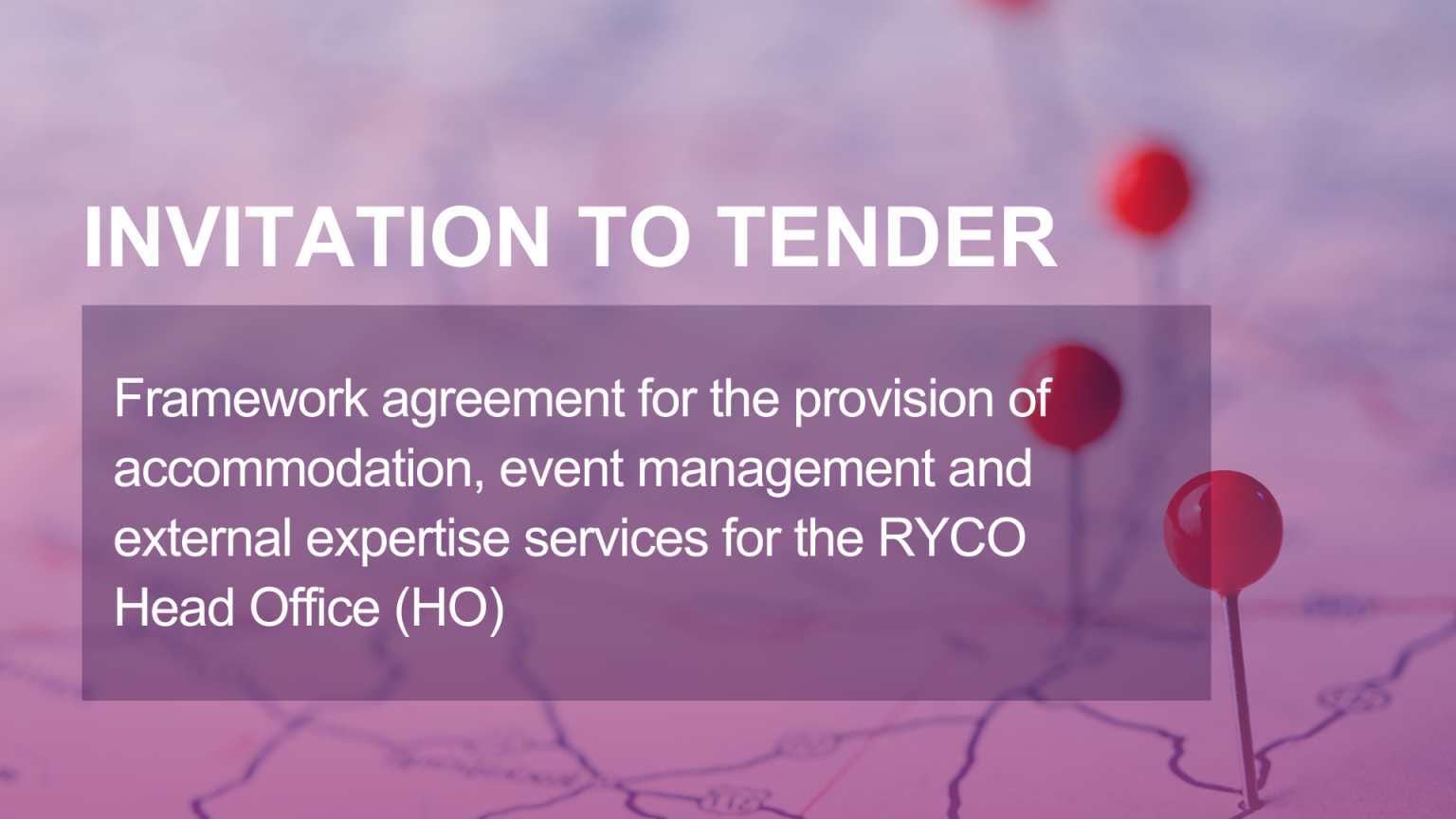 Invitation to Tender: Framework agreement for the provision of ...